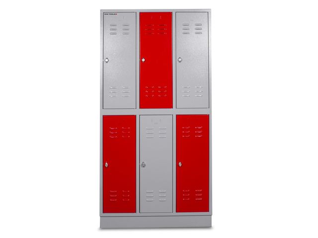 Armoire robuste à 6 casiers MW Tools DEKLK32 de TORROS Equip Garage ...