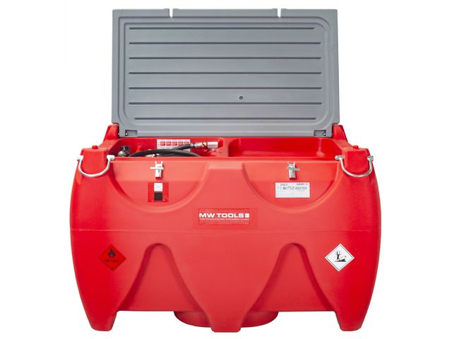 Citerne diesel PE rouge 900l, pompe 12V 70l/min MW-Tools TD9001270 de ...