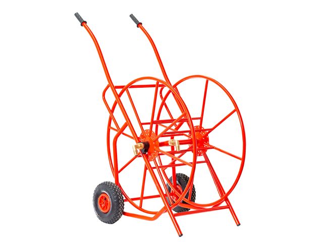Dévidoir en acier époxy pour tuyau d'eau 130 m 1'' MW Tools HW1301SP de ...