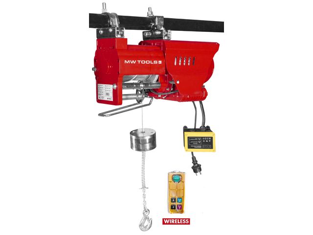 Palan électrique SANS FIL rapide 300/600 kg MW-Tools SL30040-R de TORROS : informations et ...