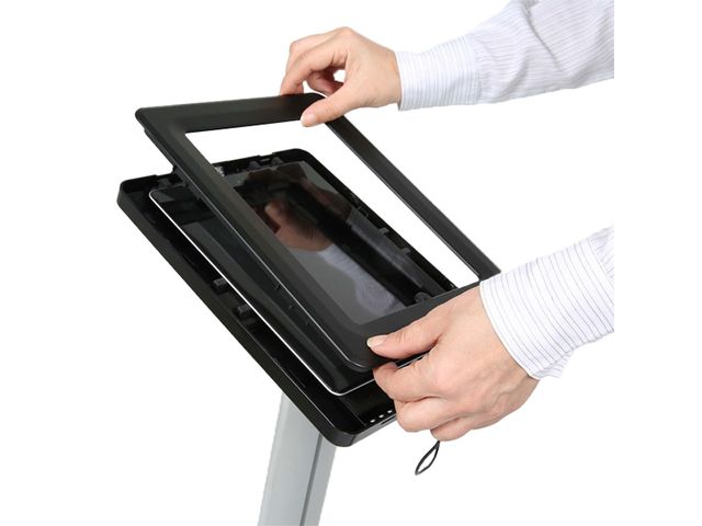 Porte-Tablette sur pied incliné de EDIMETA - Présentoirs et PLV pour ...