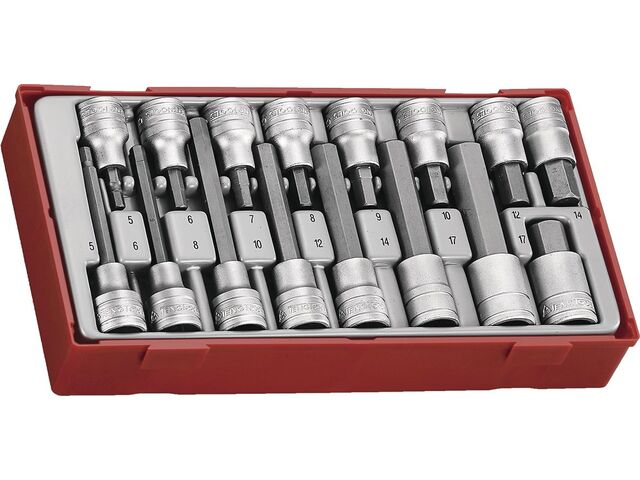 Set de 16 embouts sur douilles type HEX 1/2'' Teng Tools de TORROS ...