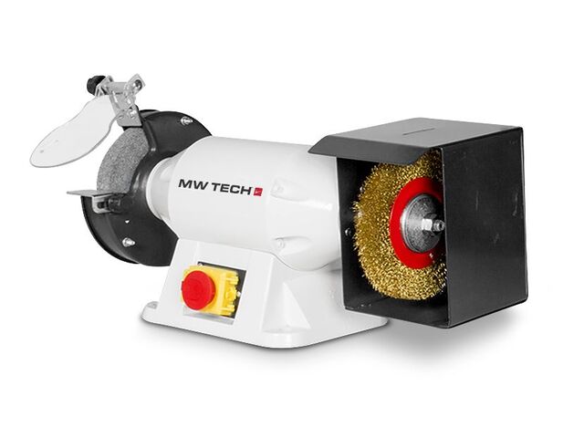 Touret à meuler brosse dia. 200 mm 2950 rpm 900 W 230V arbre 32 mm y ...