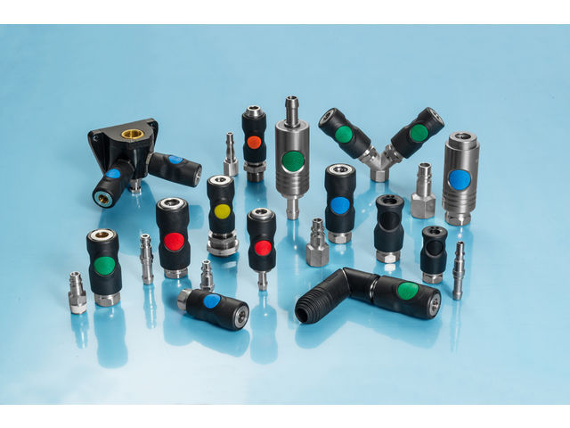 Raccords rapides de sécurité avec filetage BSP/NPT PREVOS1 - pour l'air comprimé de PREVOST AIR ...